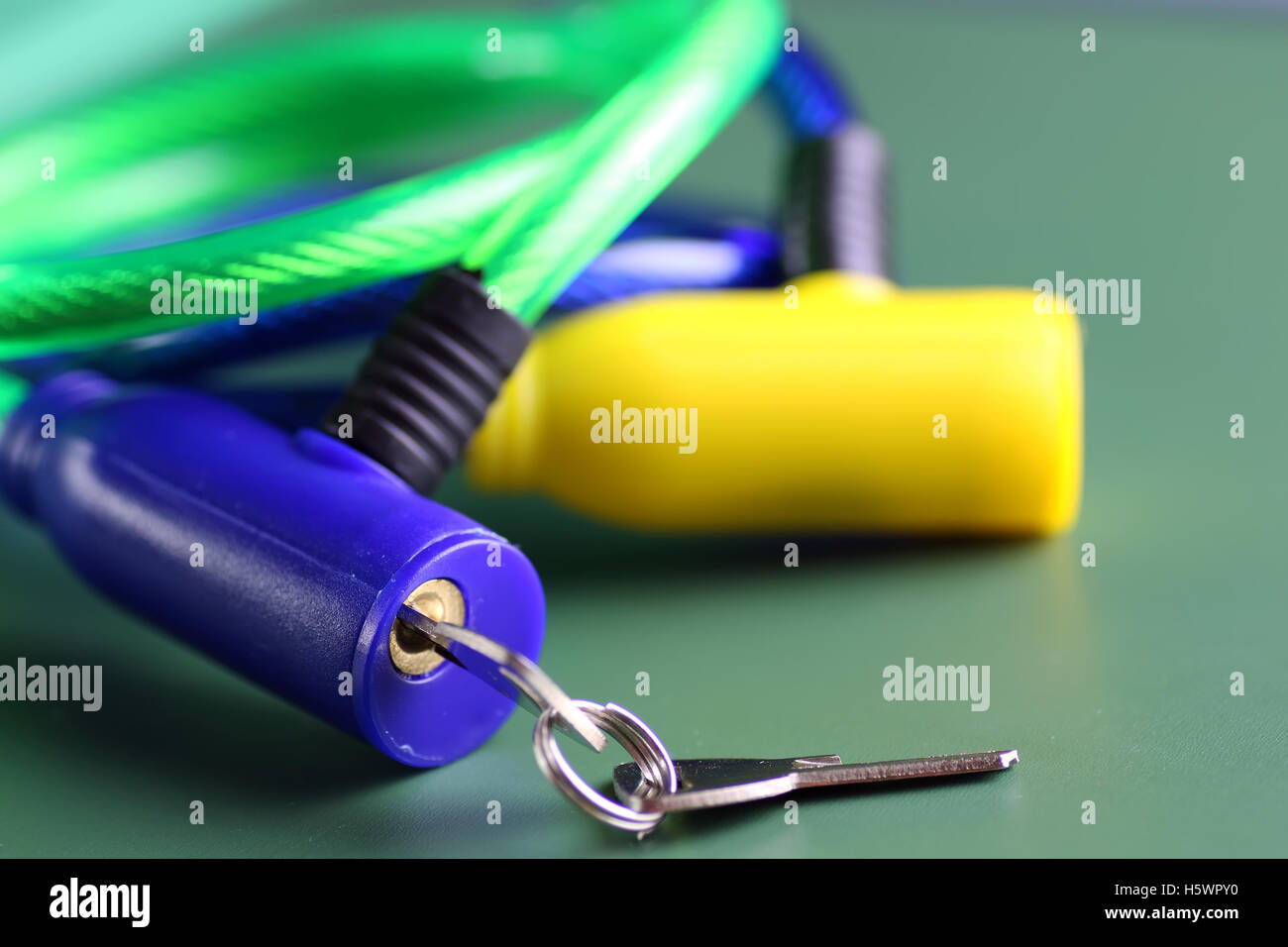 Cycling cable lock hi-res stock photography and images - Alamy