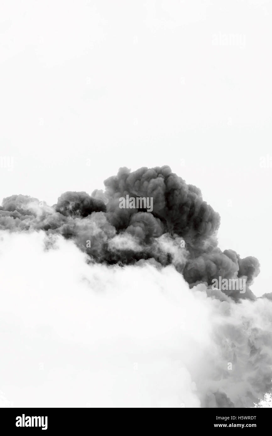 smoke cloud explosion Stock Photo - Alamy