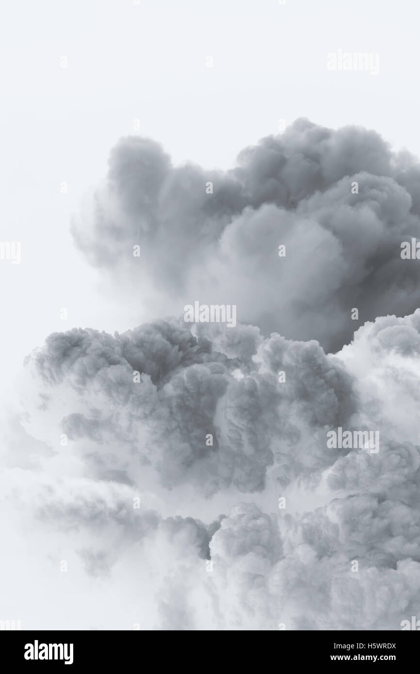 smoke cloud explosion Stock Photo - Alamy