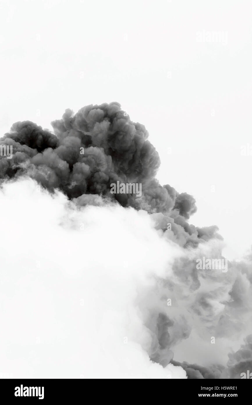 smoke cloud explosion Stock Photo - Alamy