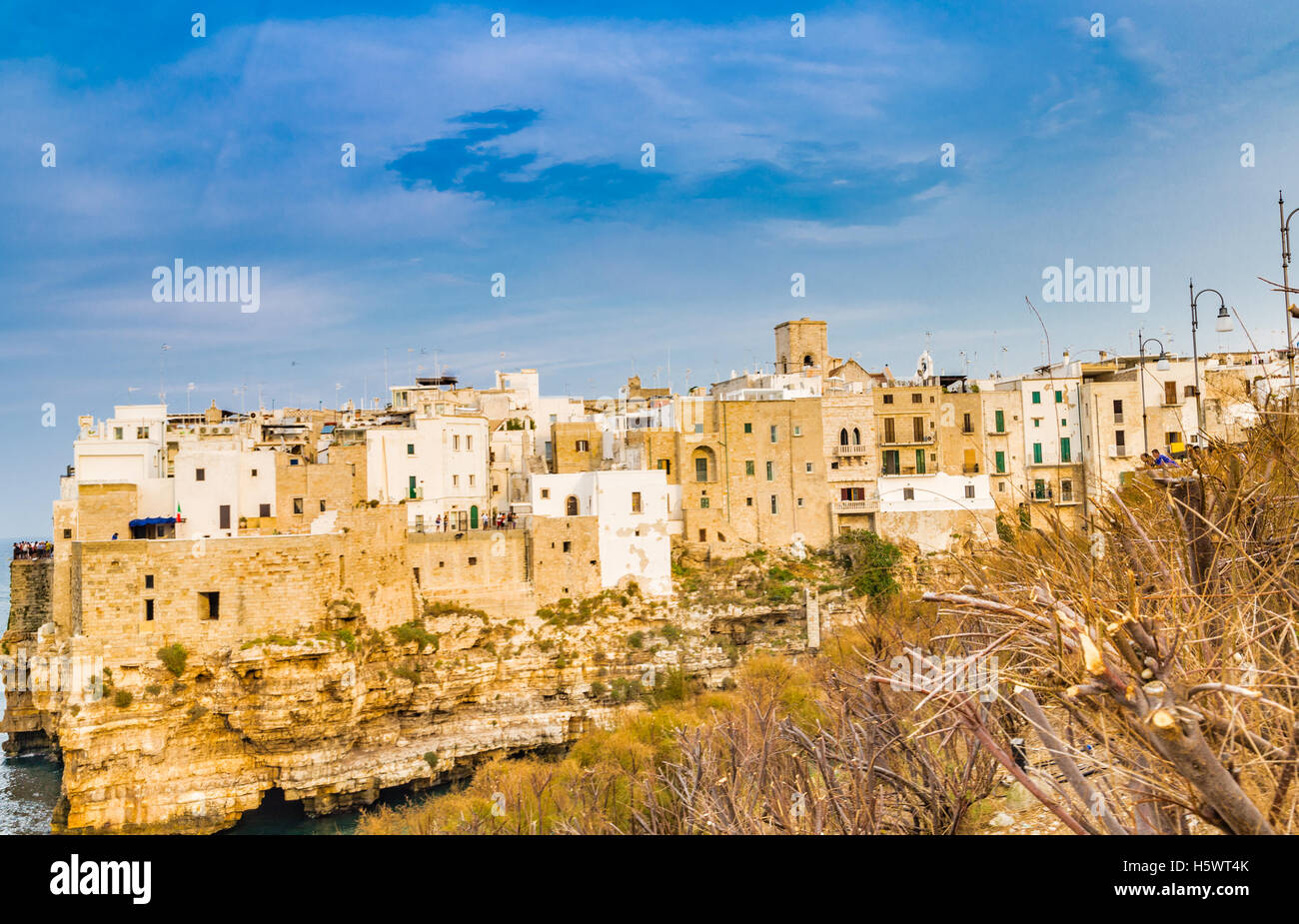 ancient village on a promontory in southern italy Stock Photo - Alamy
