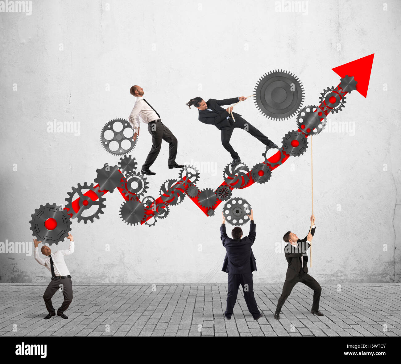 Raise the statistics Stock Photo - Alamy