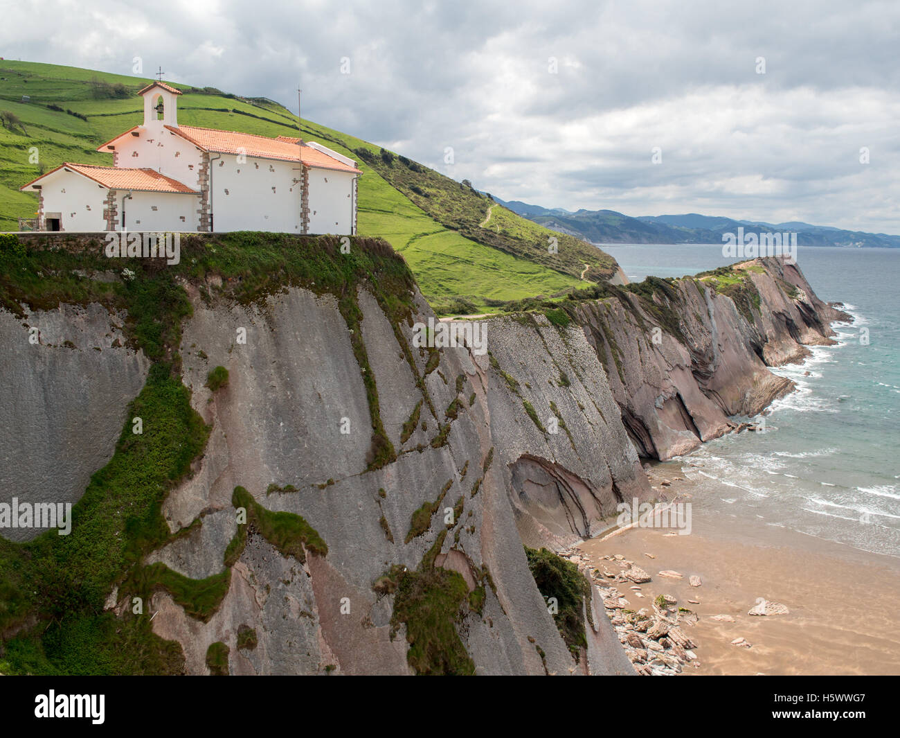 Ermita de San Telmo Zumaia Stock Photo - Alamy