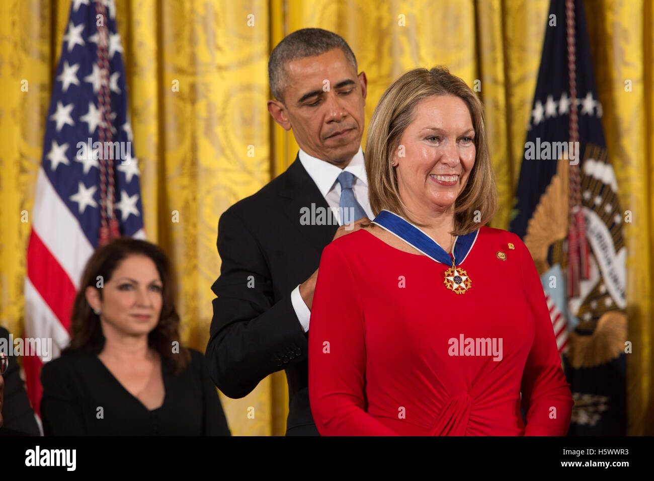 Bonnie Carroll receives the Presidential Medal of Freedom Awards from ...