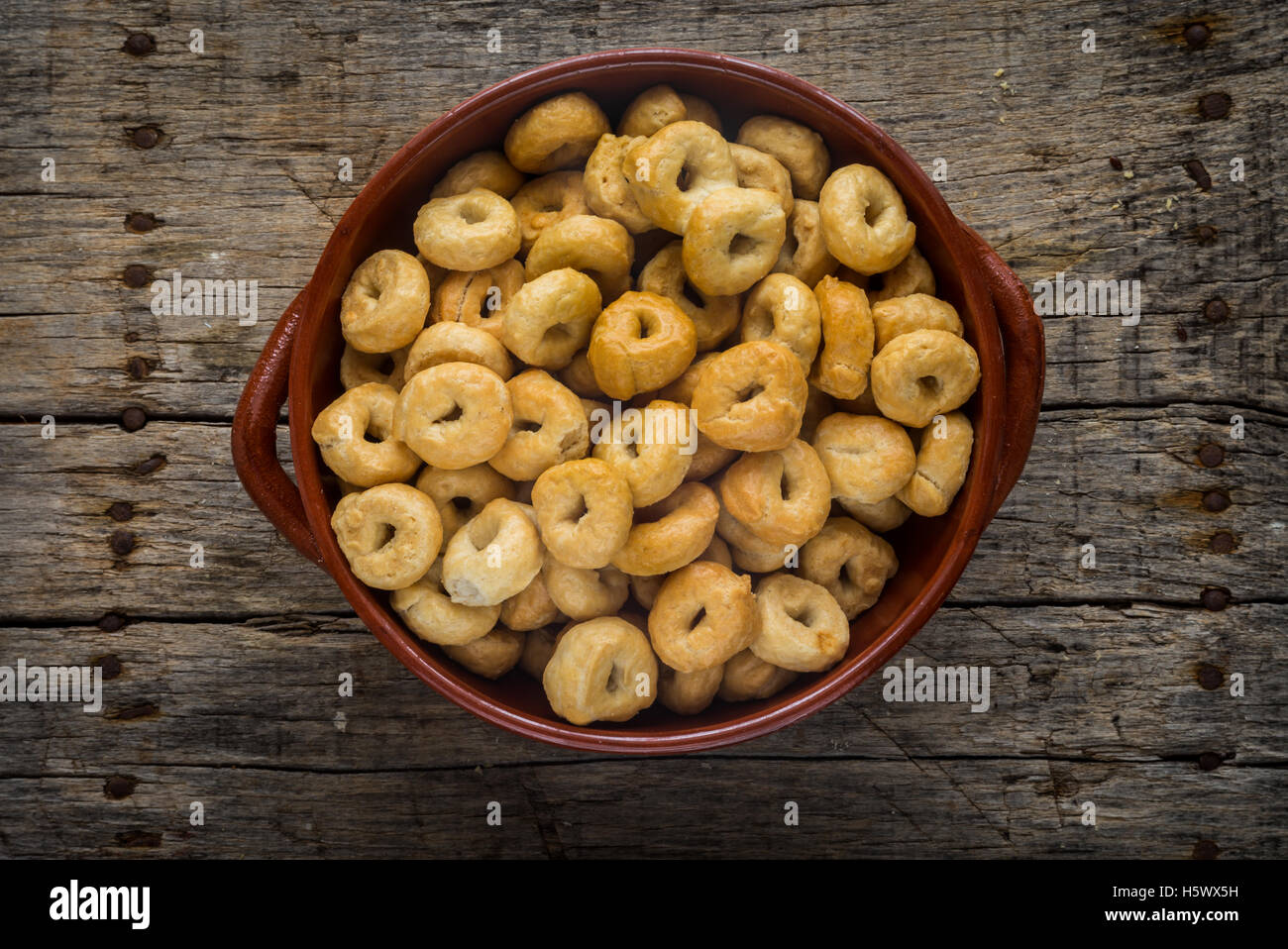 Typical taralli snack from Apulia region in Italy Stock Photo - Alamy