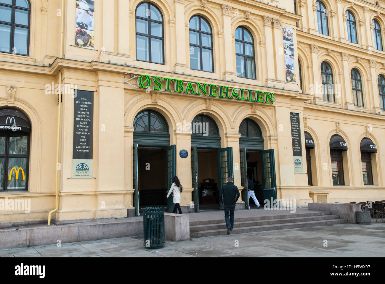 Oslo central train station building exterior Norway Stock Photo - Alamy