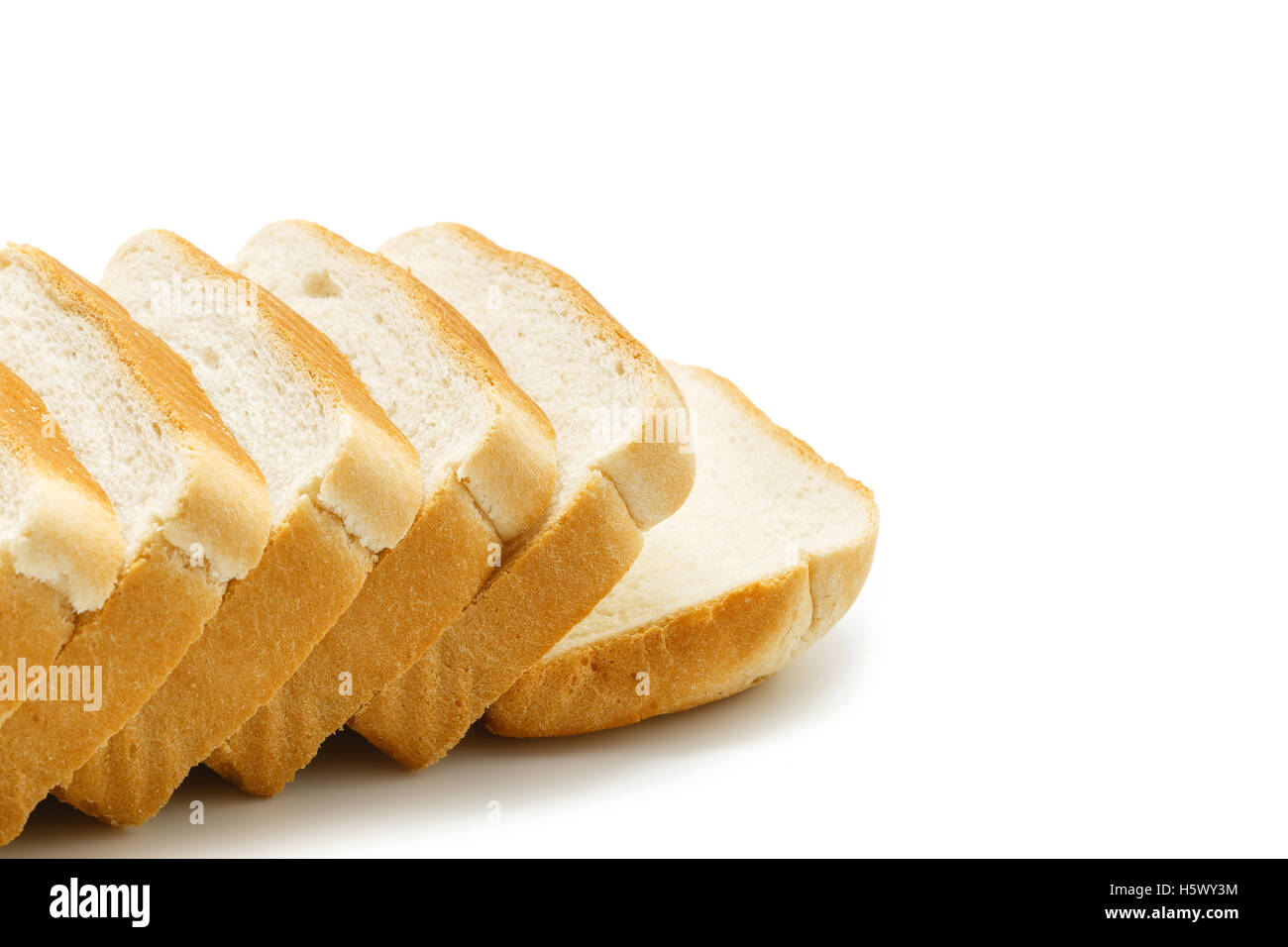Delicious Sliced Bread isolated on white background Stock Photo - Alamy