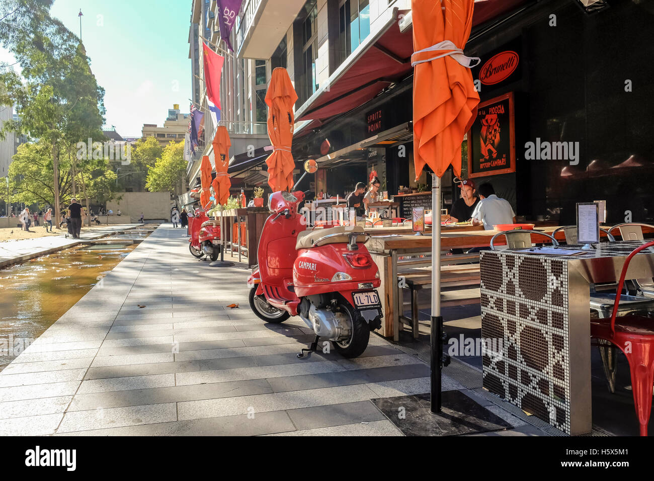 Brunetti cafe, City Square, Swanston Street, Melbourne, Victoria ...