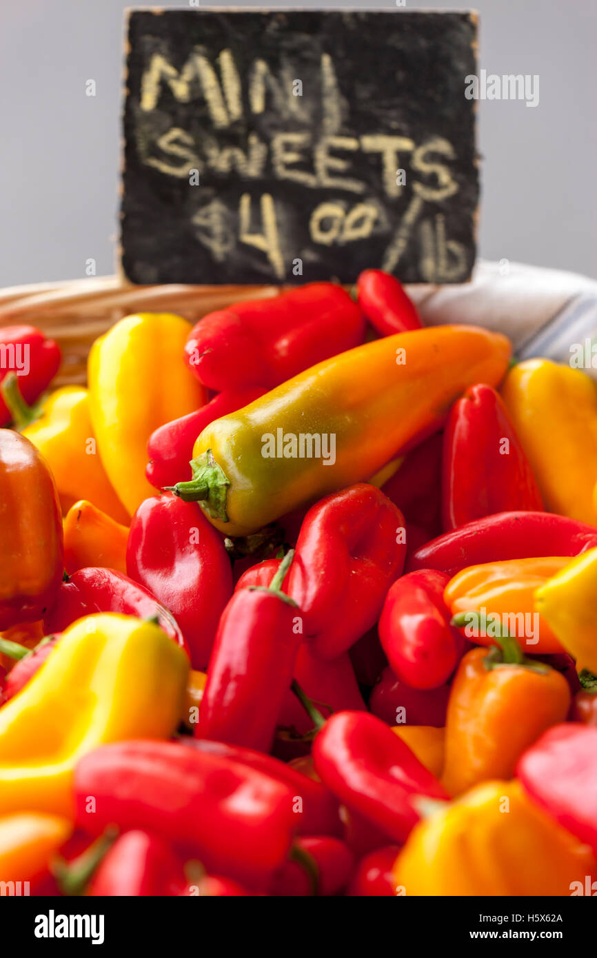 Assorted pepper display hi-res stock photography and images - Alamy