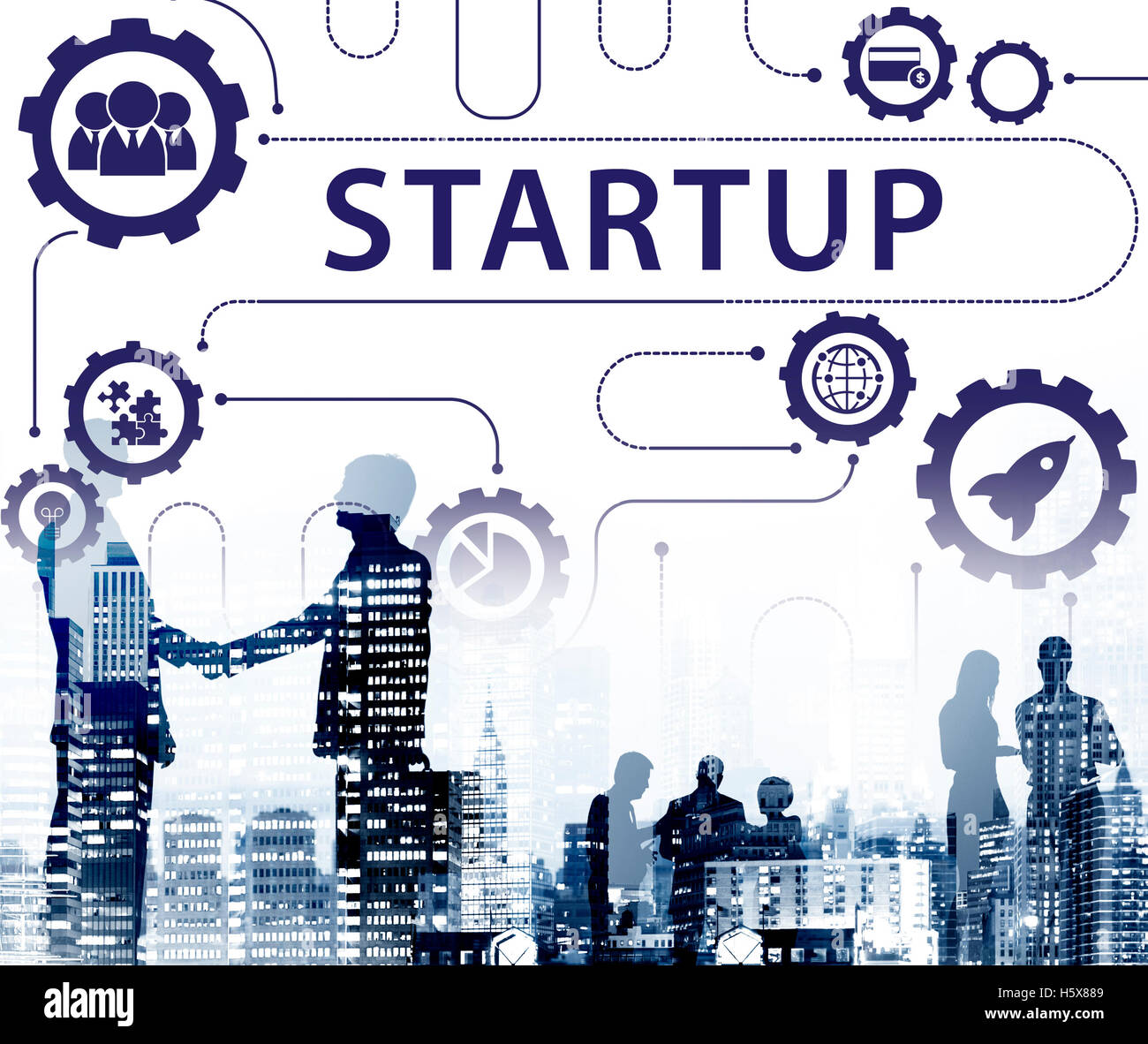 New Business Startup Graphics Concept Stock Photo - Alamy