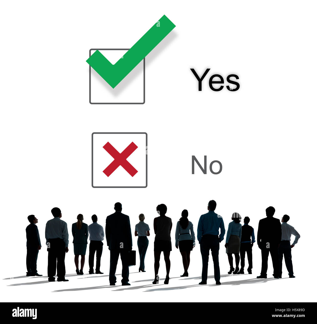 Right choice voting concept Cut Out Stock Images & Pictures - Alamy