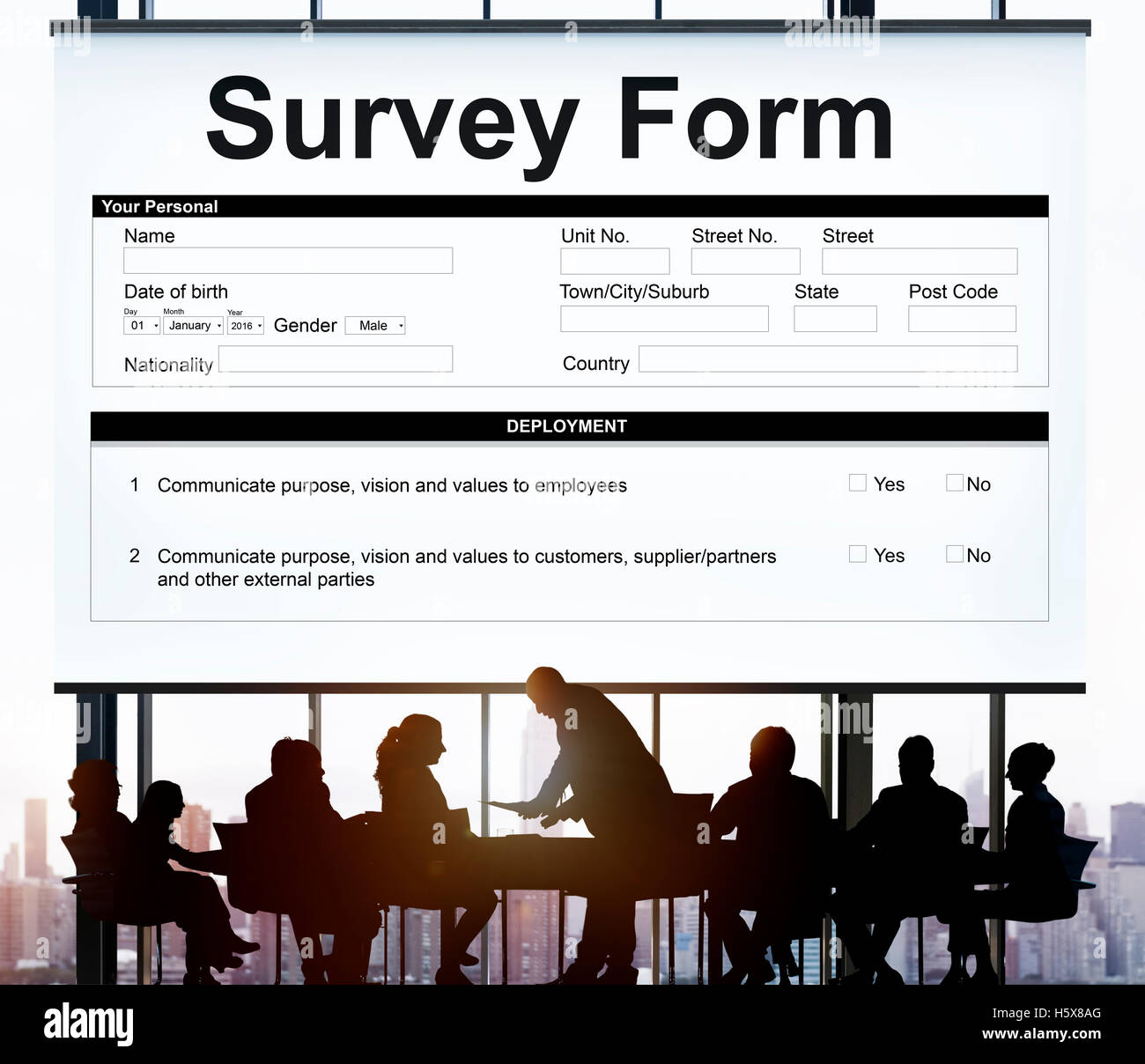 Survey data presentation hi-res stock photography and images - Alamy