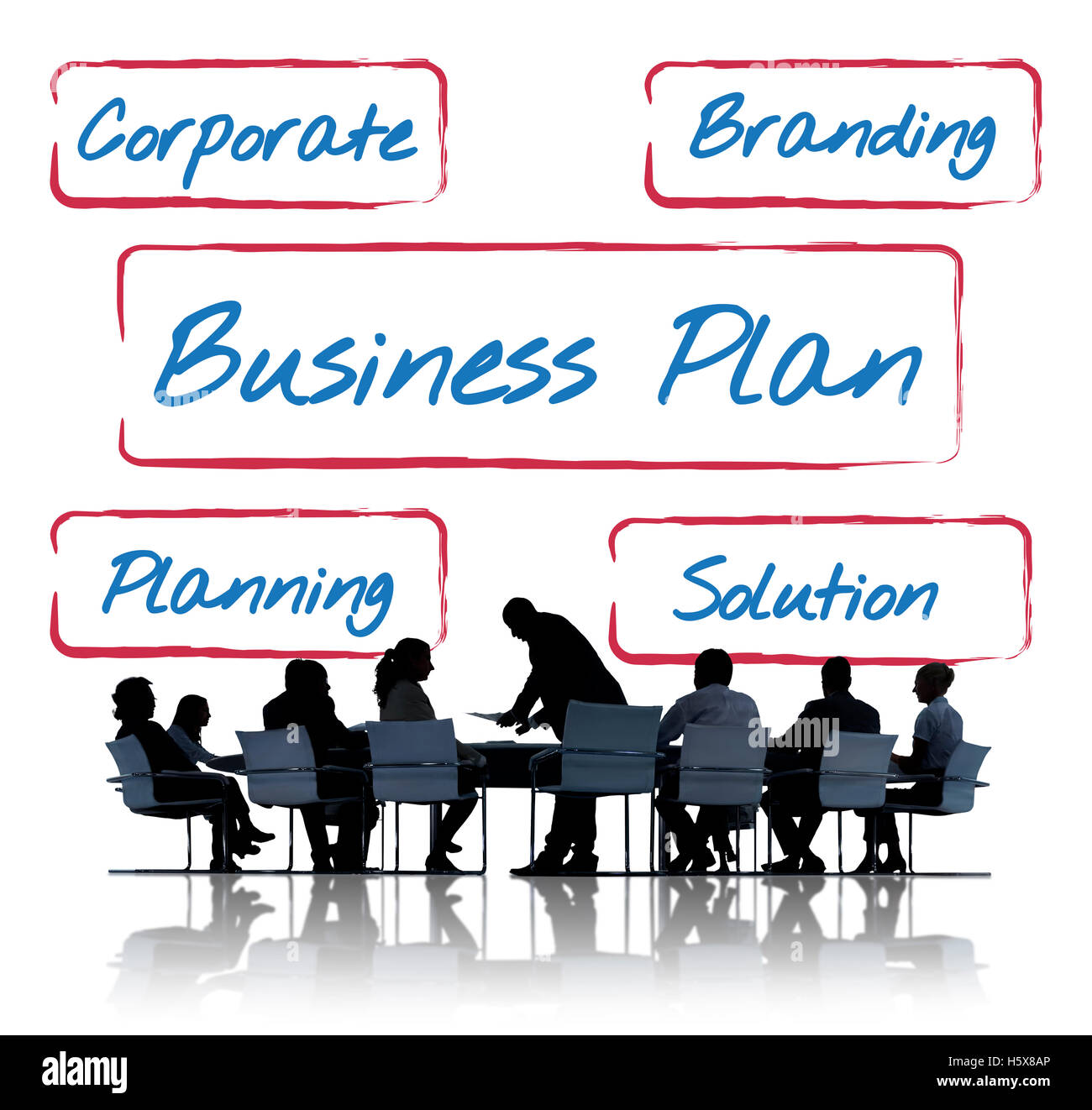 Business Team Meeting Discussion Communication Concept Stock Photo - Alamy