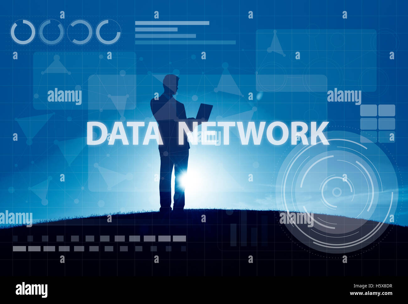 Computer Network Digital Connection Technology Concept Stock Photo - Alamy