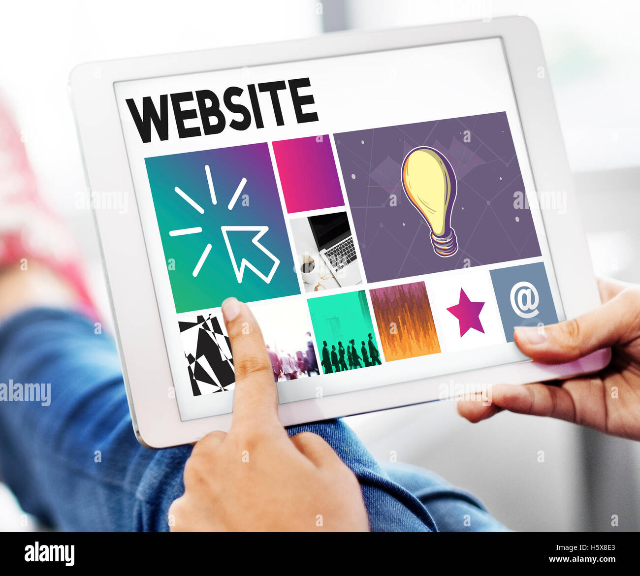 Website Design UI Software Media WWW Concept Stock Photo - Alamy
