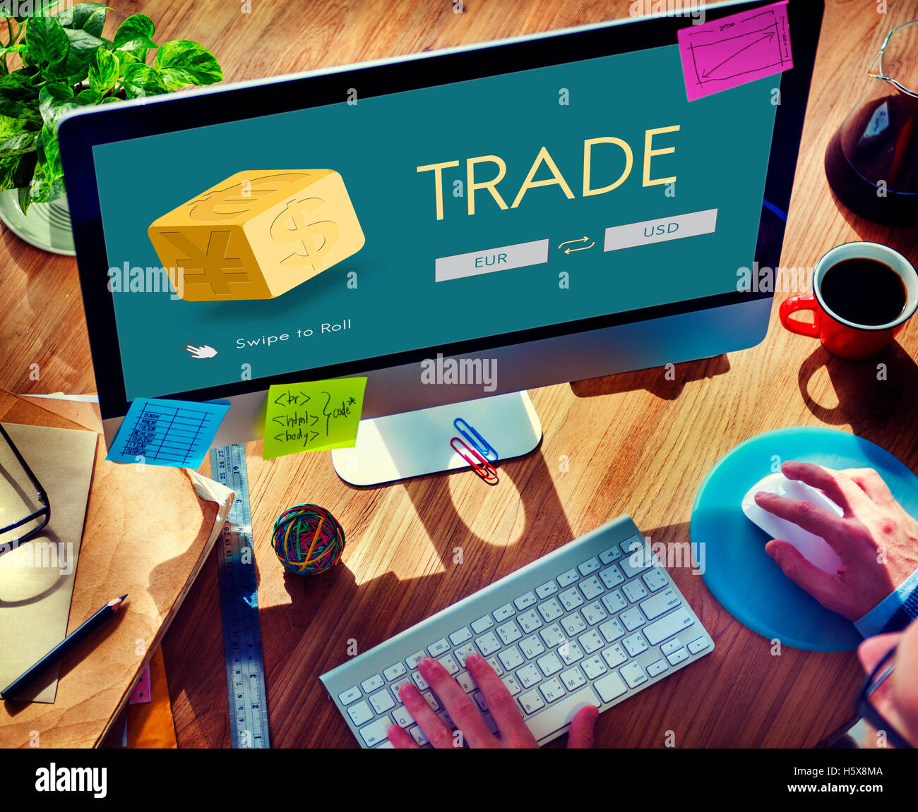 Currency Exchange Stock Market Financial Graphic Concept Stock Photo ...