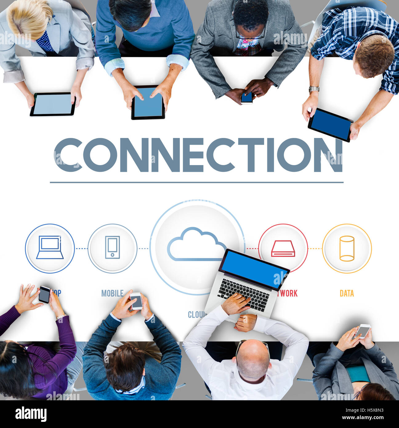 Networking Communication Connection Share Ideas Concept Stock Photo - Alamy