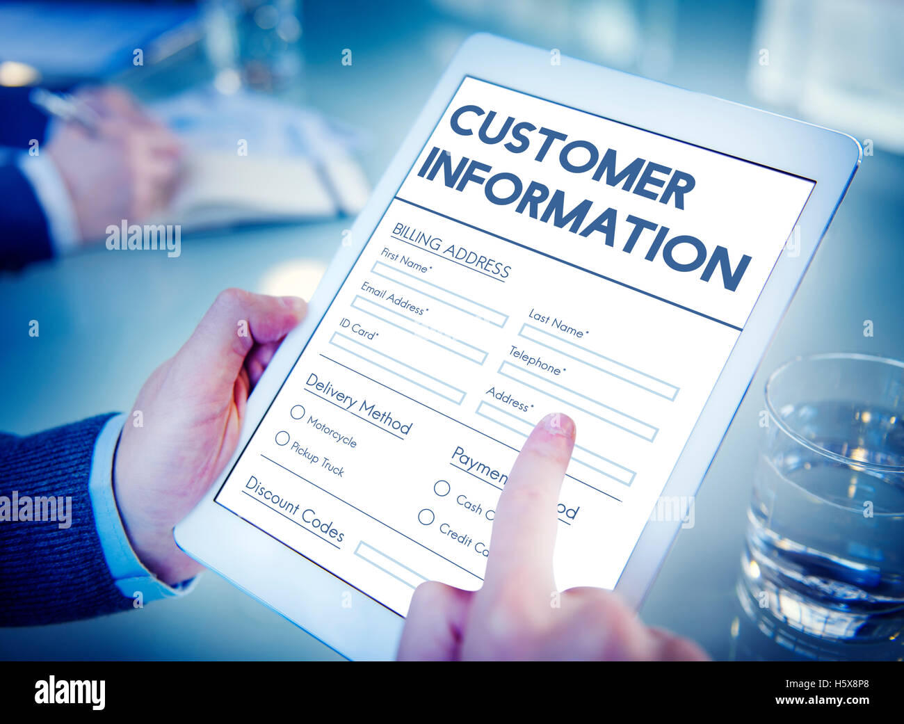 Invoice Billing Information Form Graphic Concept Stock Photo - Alamy