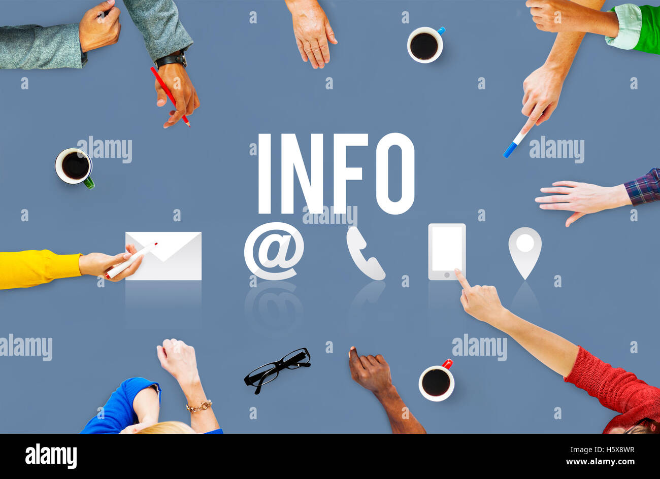 Helpdesk Support Information Support Concept Stock Photo - Alamy