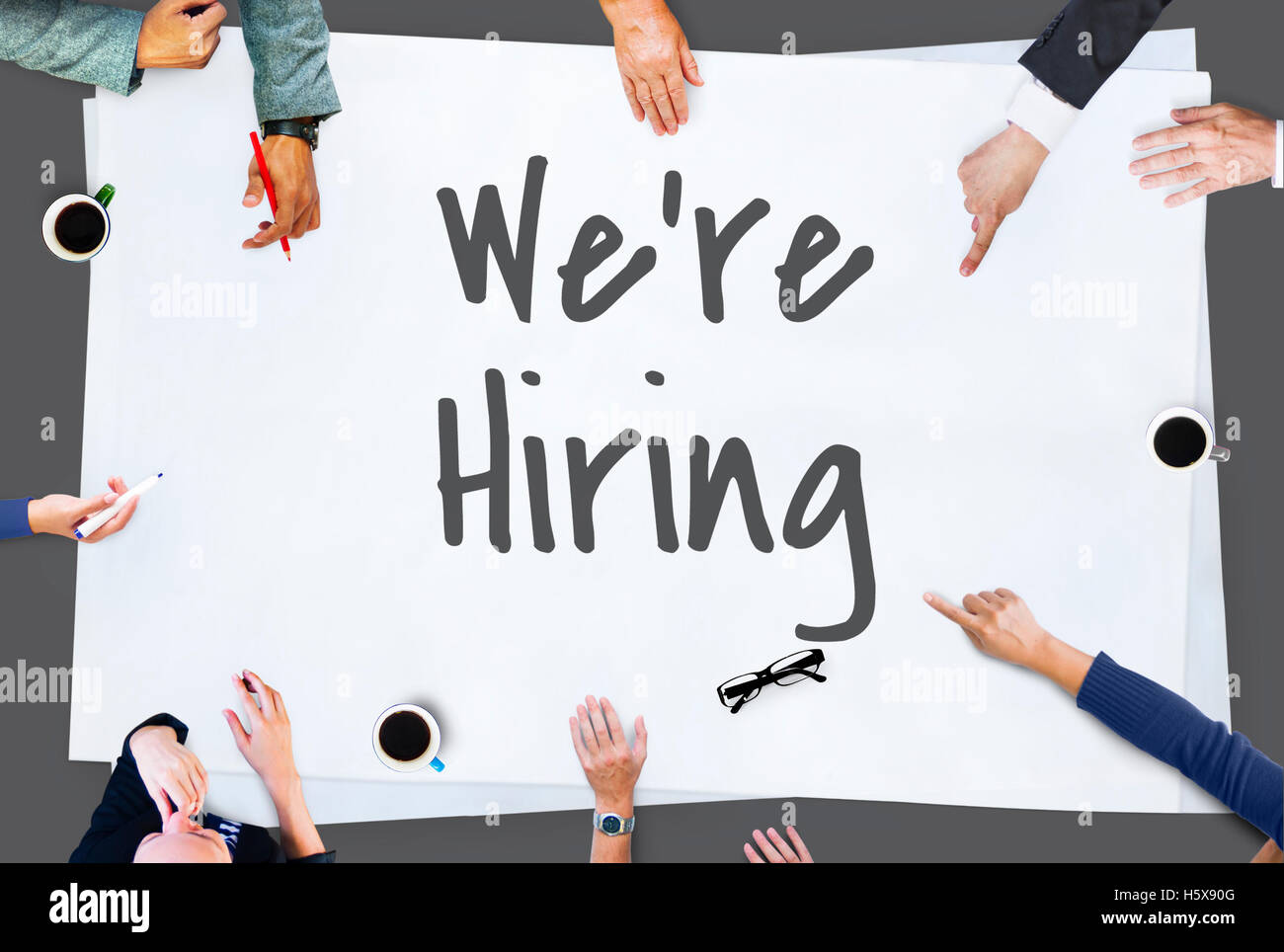 We Are Hiring Job Concept Stock Photo - Alamy