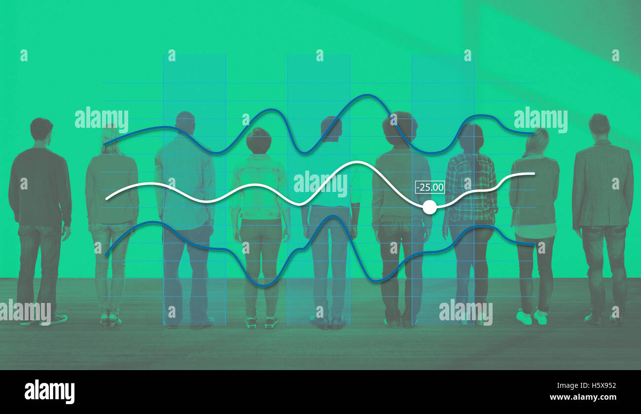 Line Graph Business Data Anaysis concept Stock Photo - Alamy