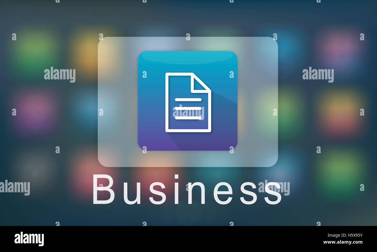 Business Organization Application Page Icon Concept Stock Photo - Alamy