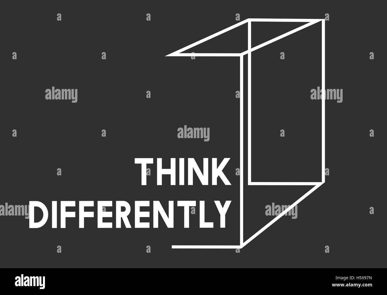 Thinking Out Of The Box Concept Stock Photo - Alamy