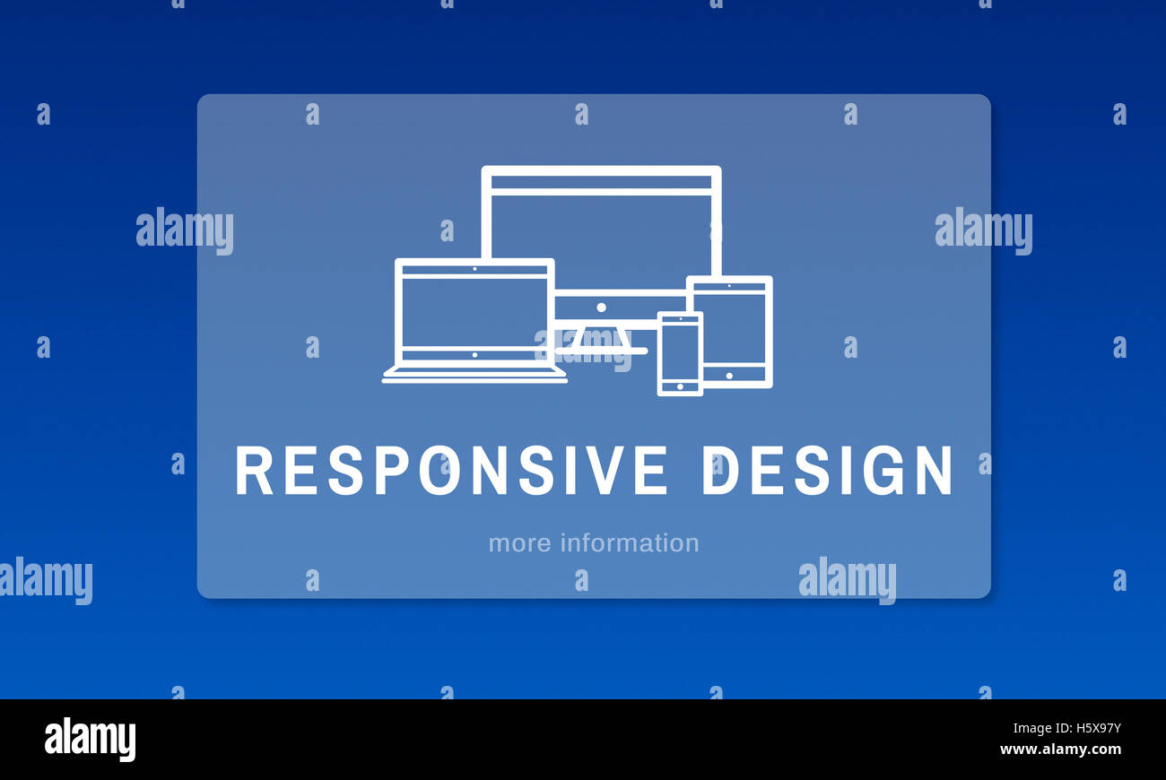 Responsive Design Innovation Computer Concept Stock Photo - Alamy