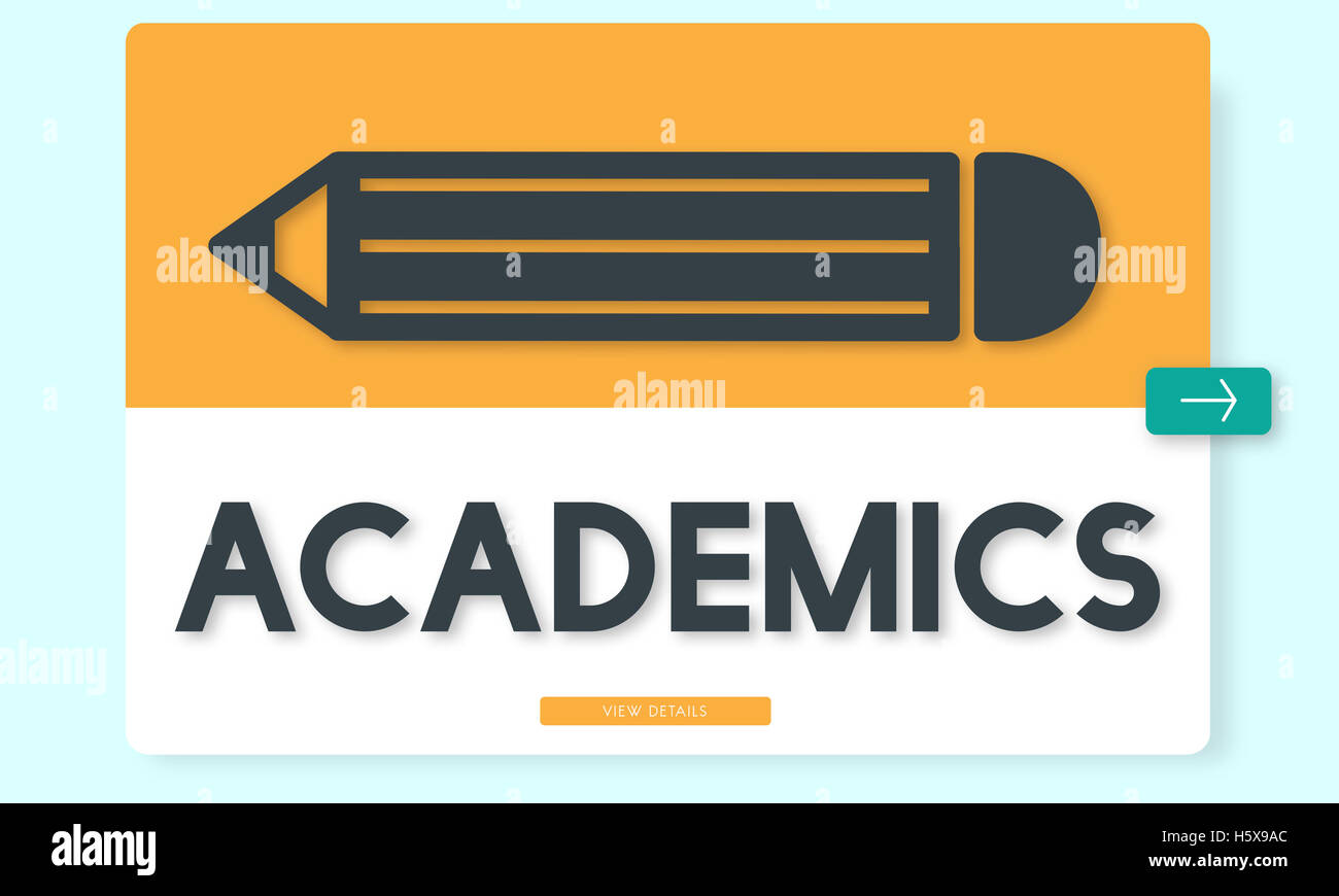 Pencil Education Study Academics Learning Graphic Concept Stock Photo ...