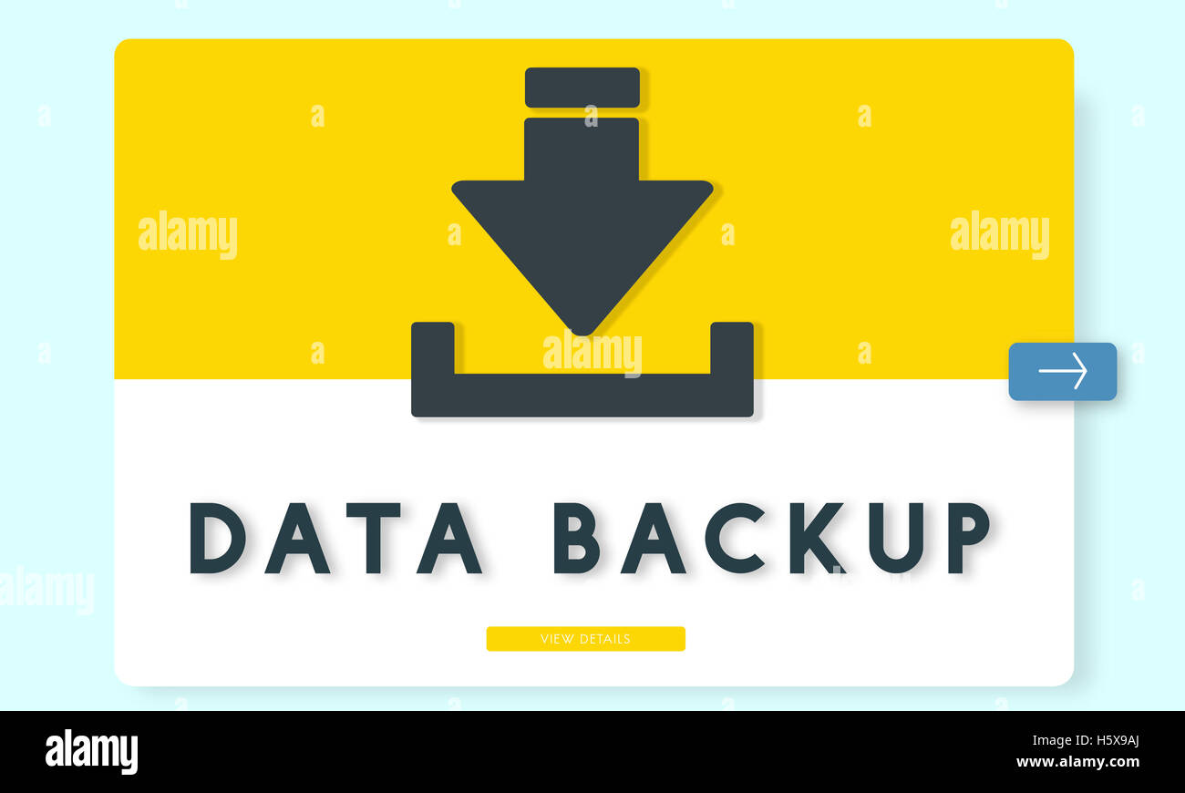 Data Backup Storage SYNC Digital Server Internet Concept Stock Photo ...