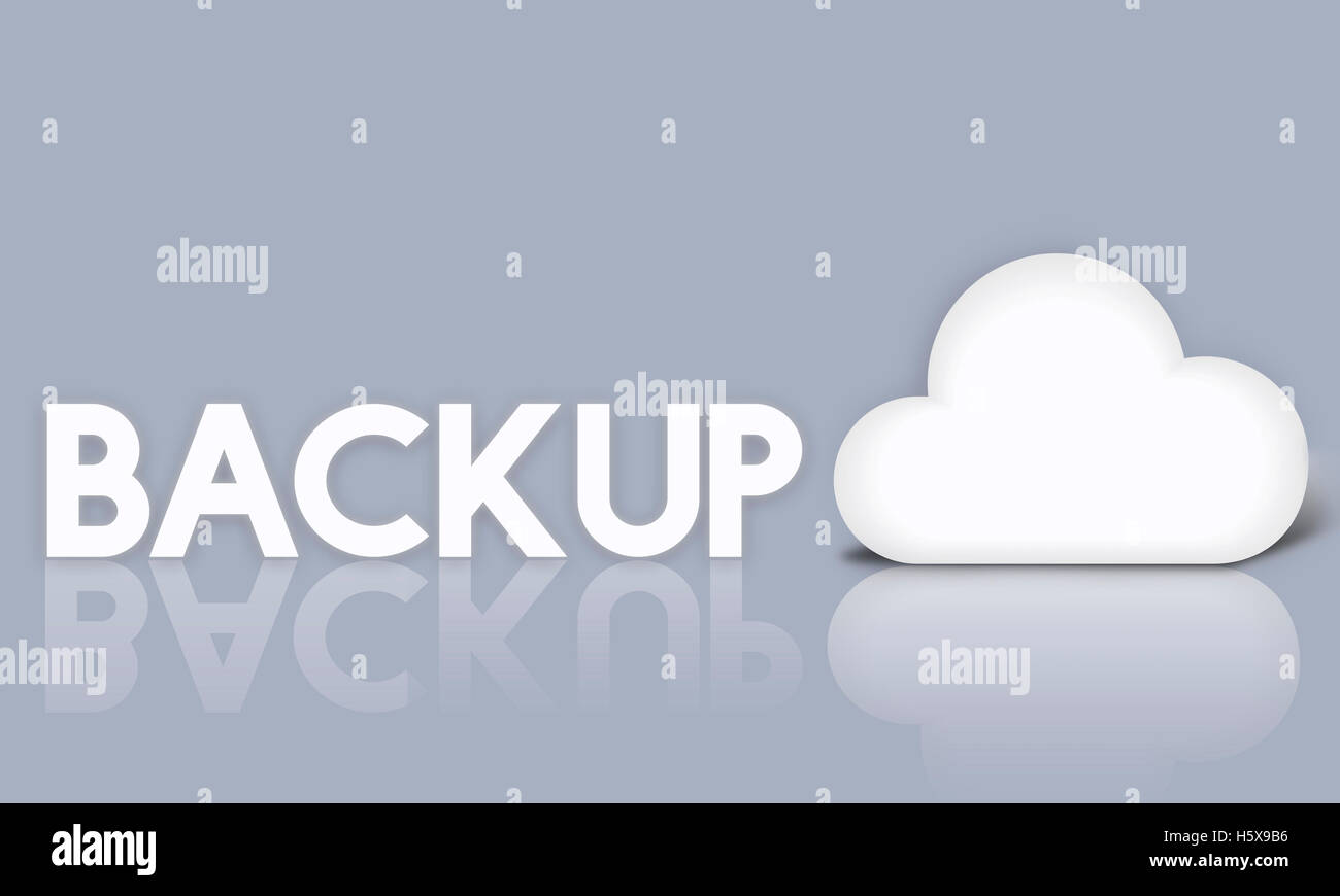 Cloud Network Data Backup Graphic Icon Concept Stock Photo - Alamy