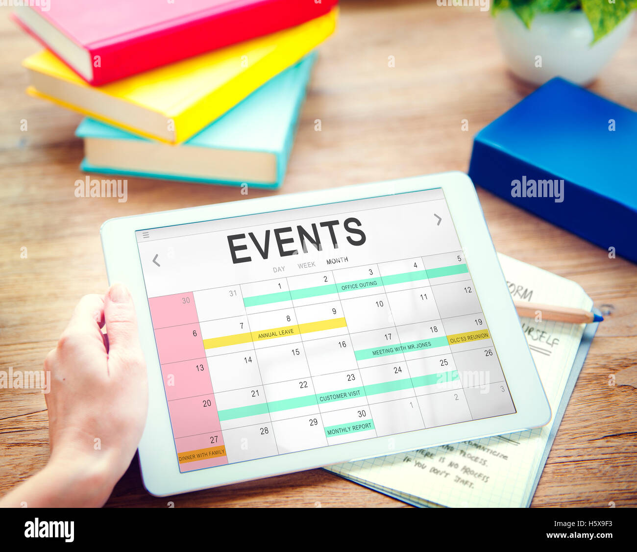 Calendar Agenda Event Meeting Reminder Schedule Graphic Concept Stock ...