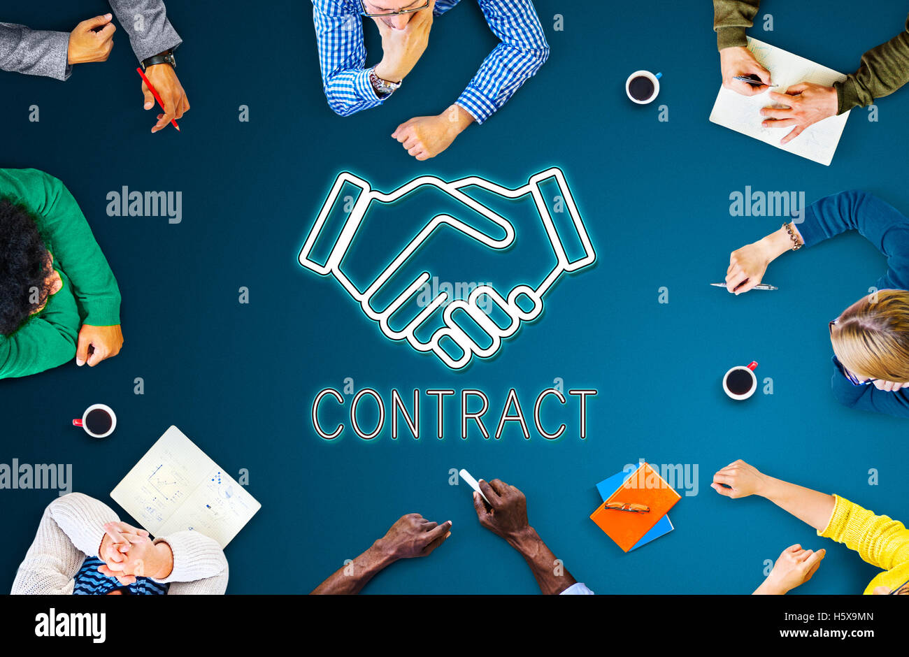 Partnership Agreement Cooperation Collaboartion Concept Stock Photo - Alamy