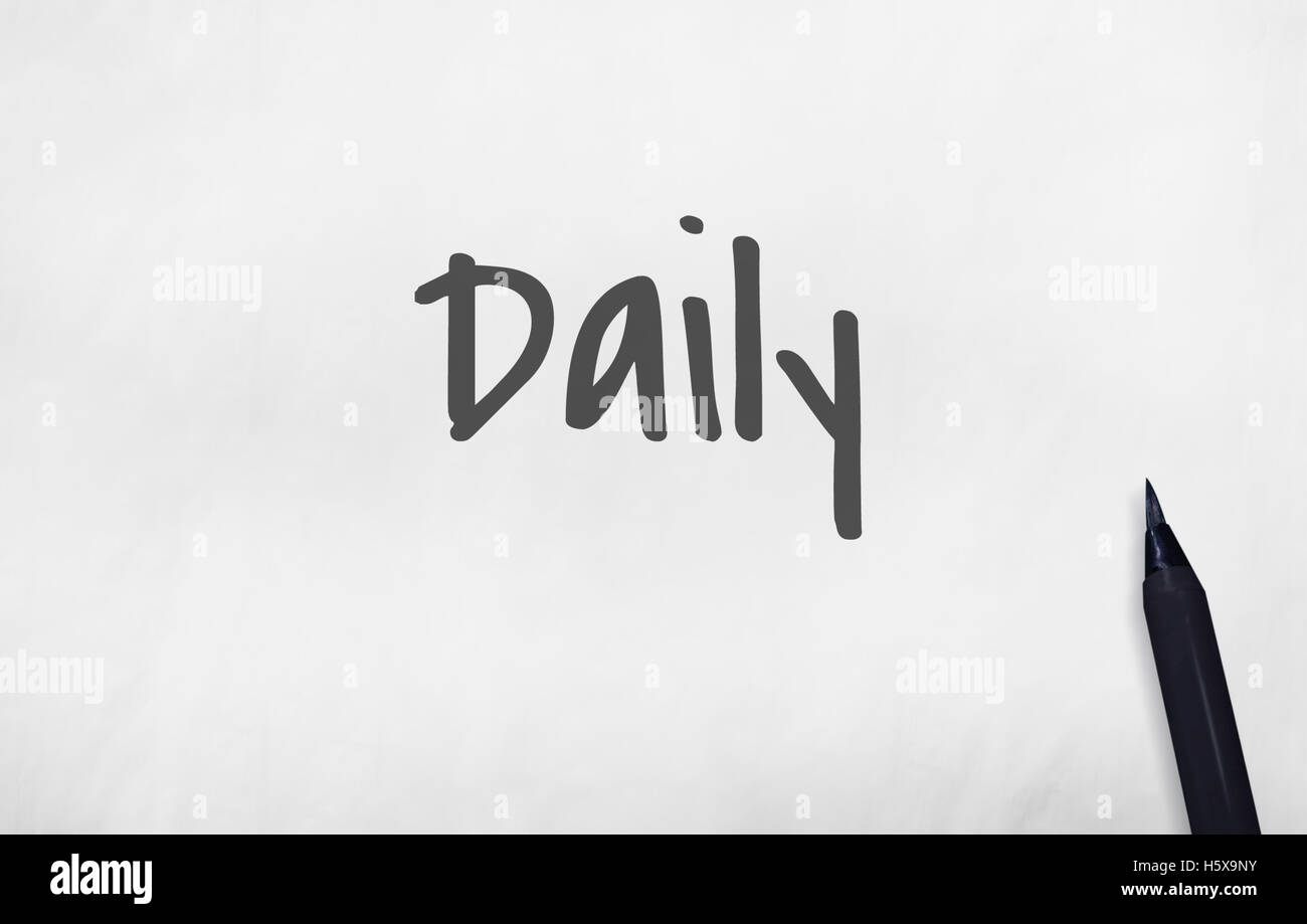 Daily Planner Dream Big Concept Stock Photo - Alamy