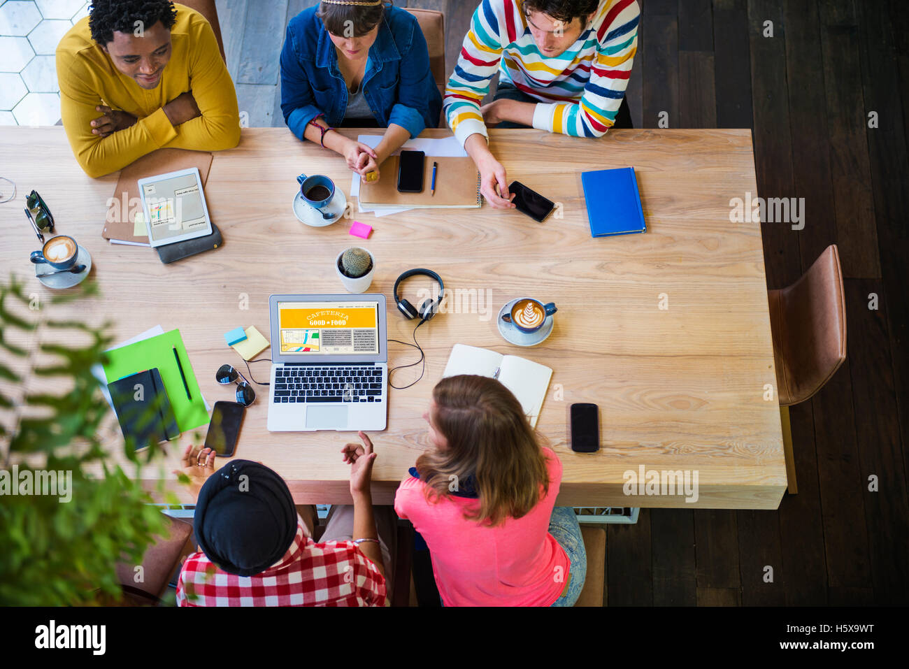Brainstorming Connection Colleagues Team Concept Stock Photo - Alamy