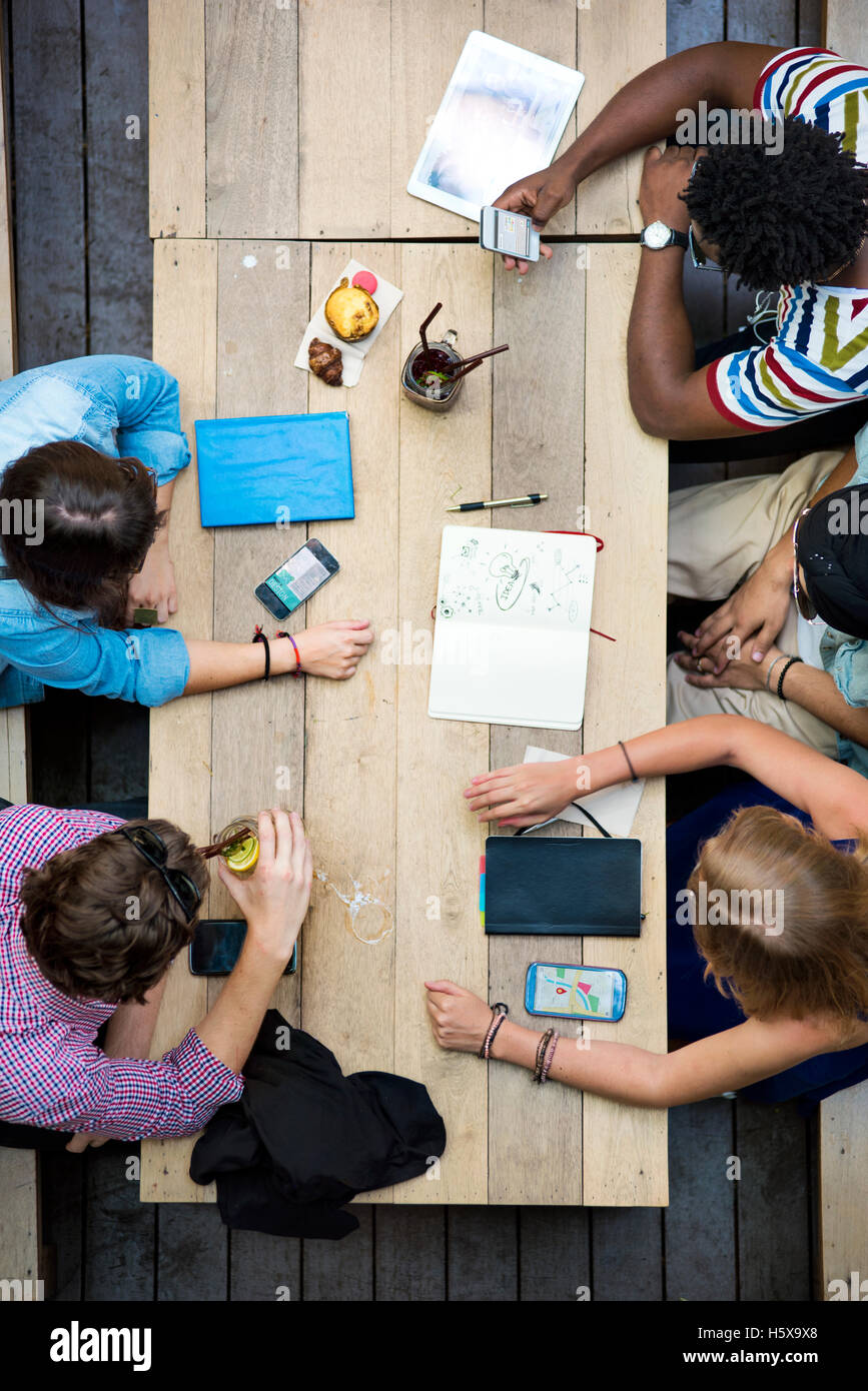 Brainstorming Connection Colleagues Team Concept Stock Photo - Alamy
