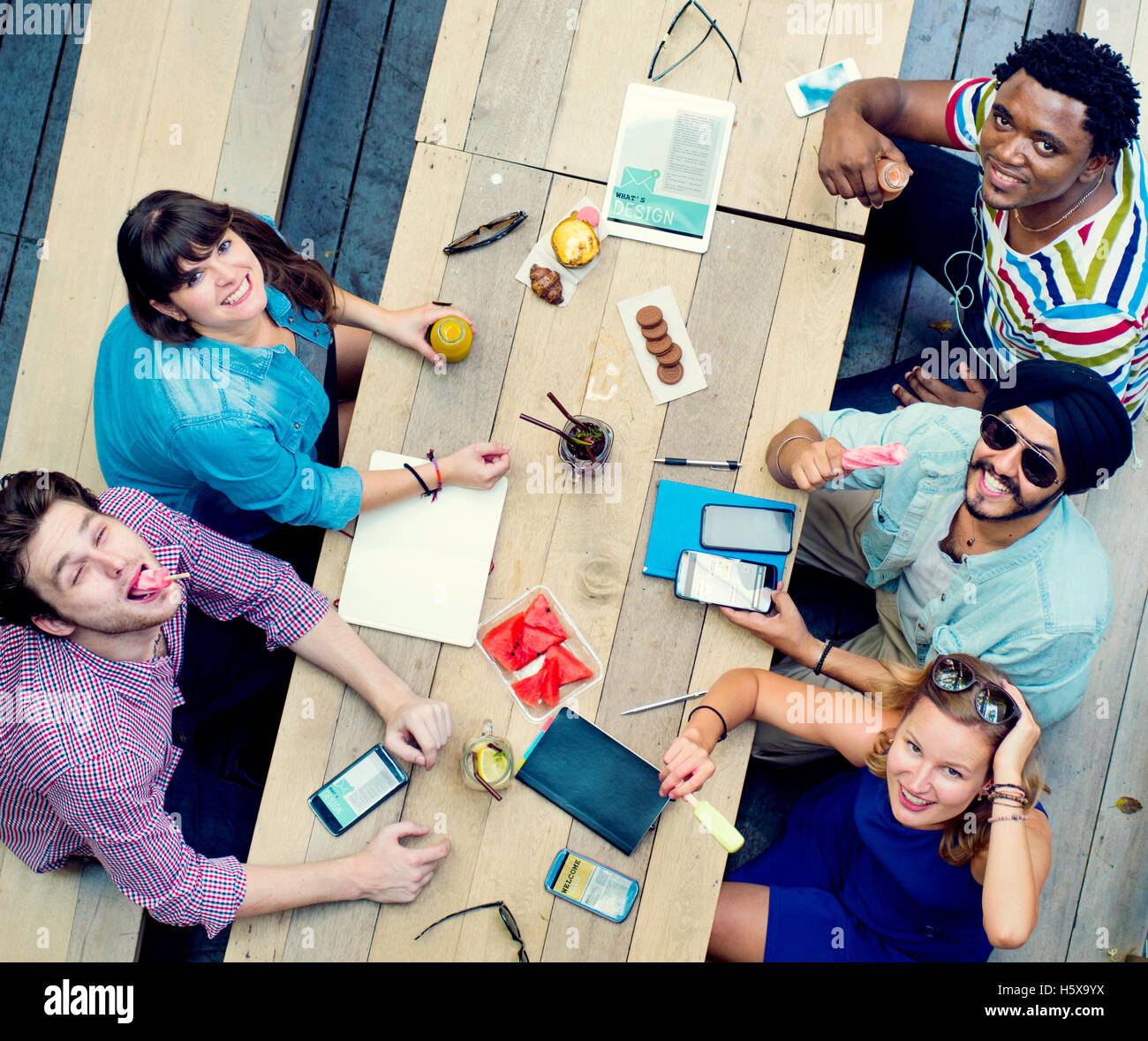 Brainstorming Connection Colleagues Team Concept Stock Photo - Alamy