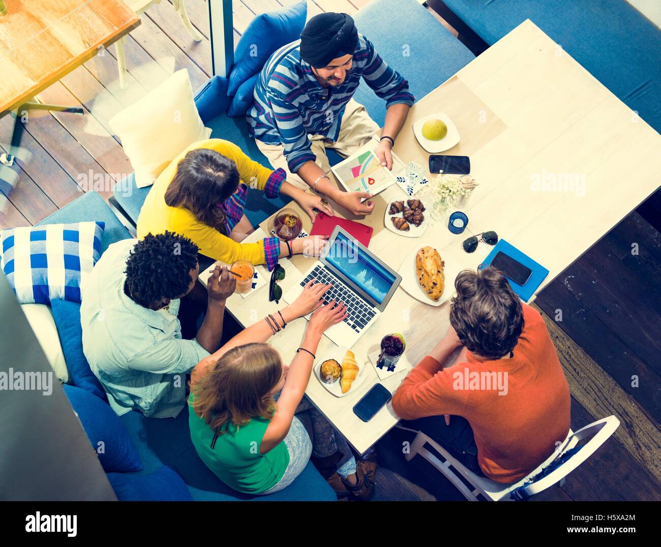 Brainstorming Connection Colleagues Team Concept Stock Photo - Alamy