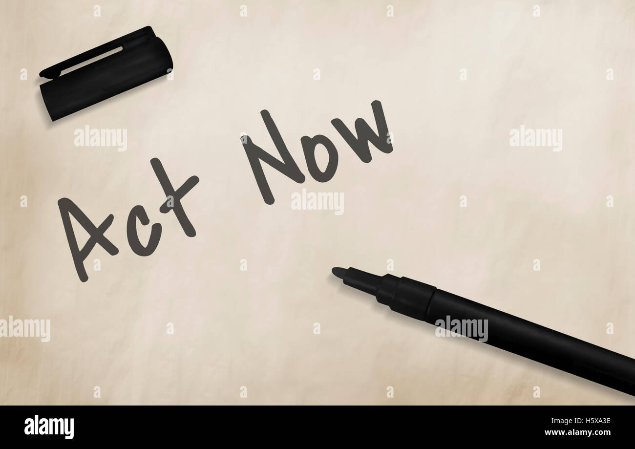 Act Now New Job Concept Stock Photo - Alamy