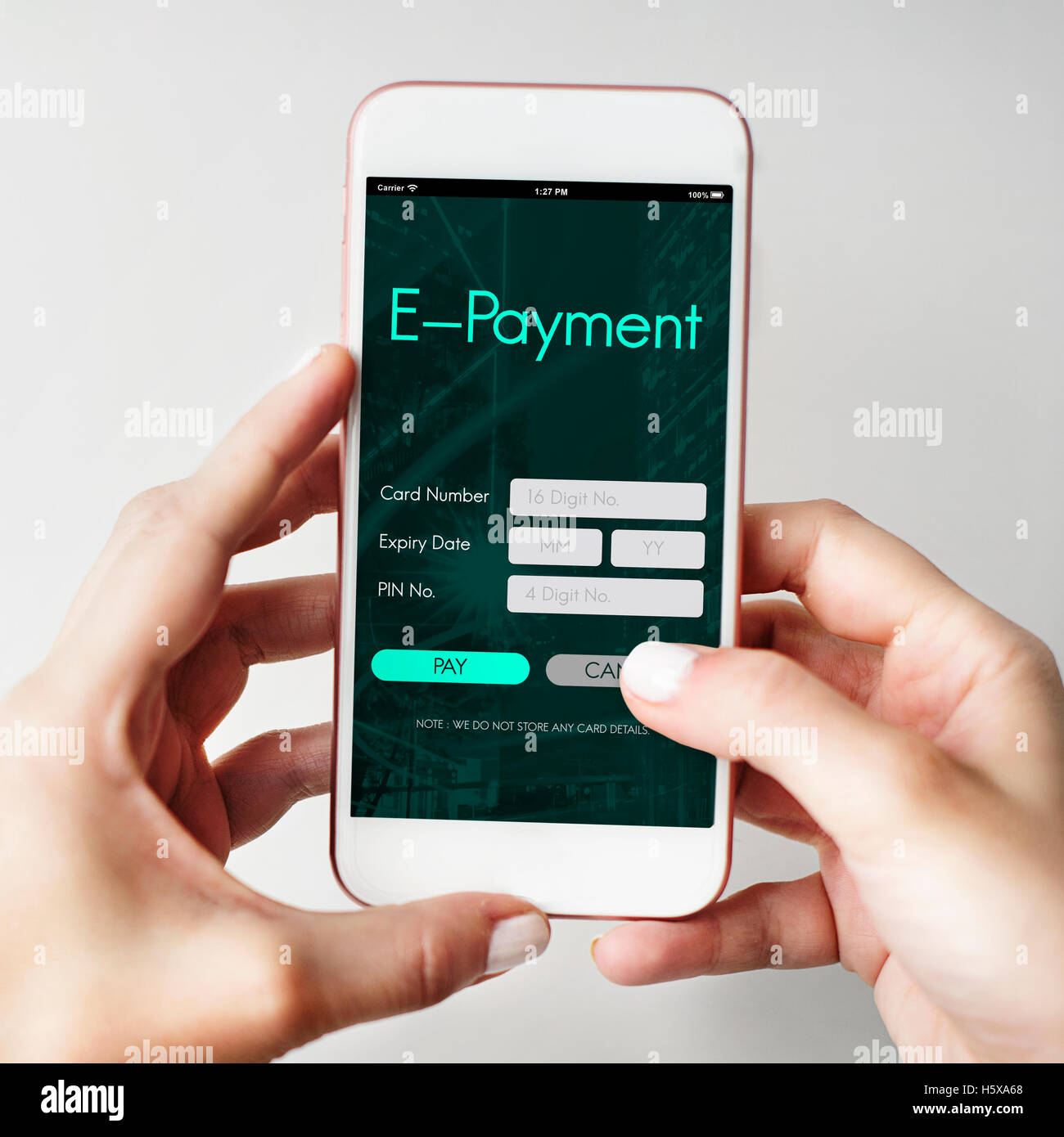 Pay online mobile banking hi-res stock photography and images - Alamy
