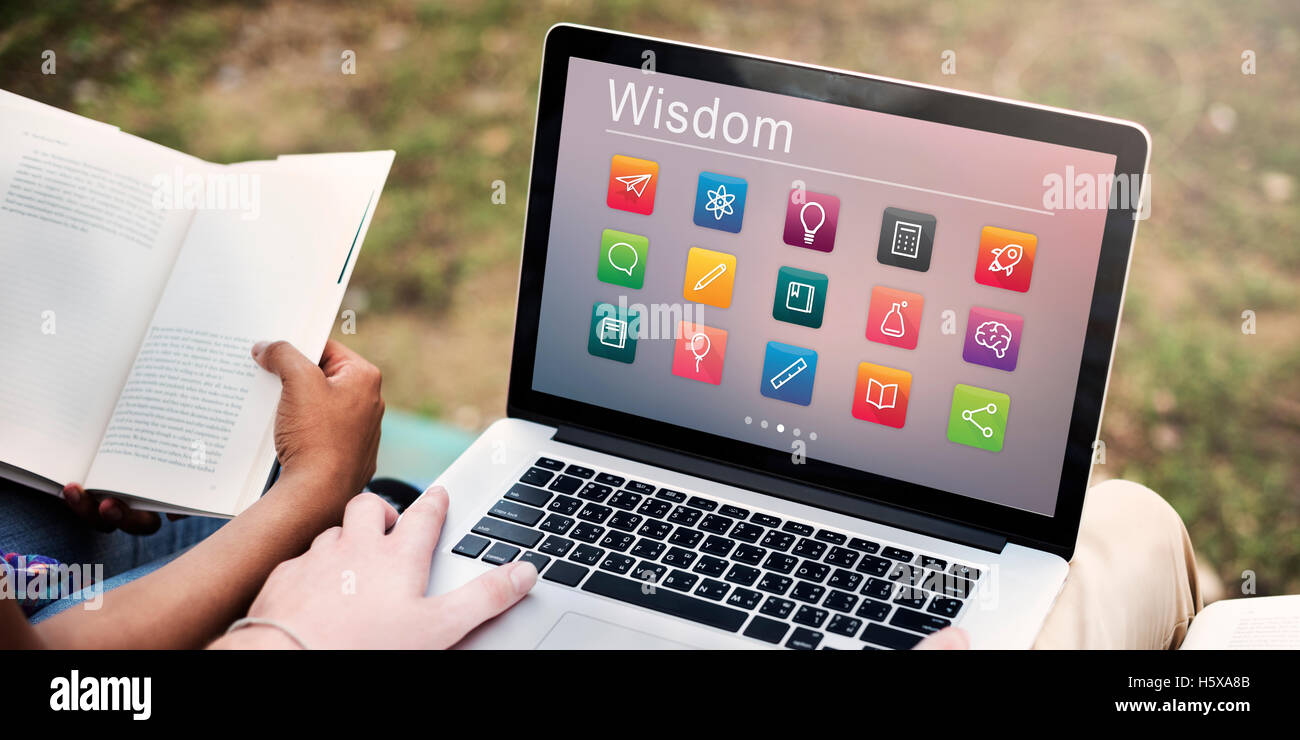 E-learning Online Education Application Concept Stock Photo - Alamy