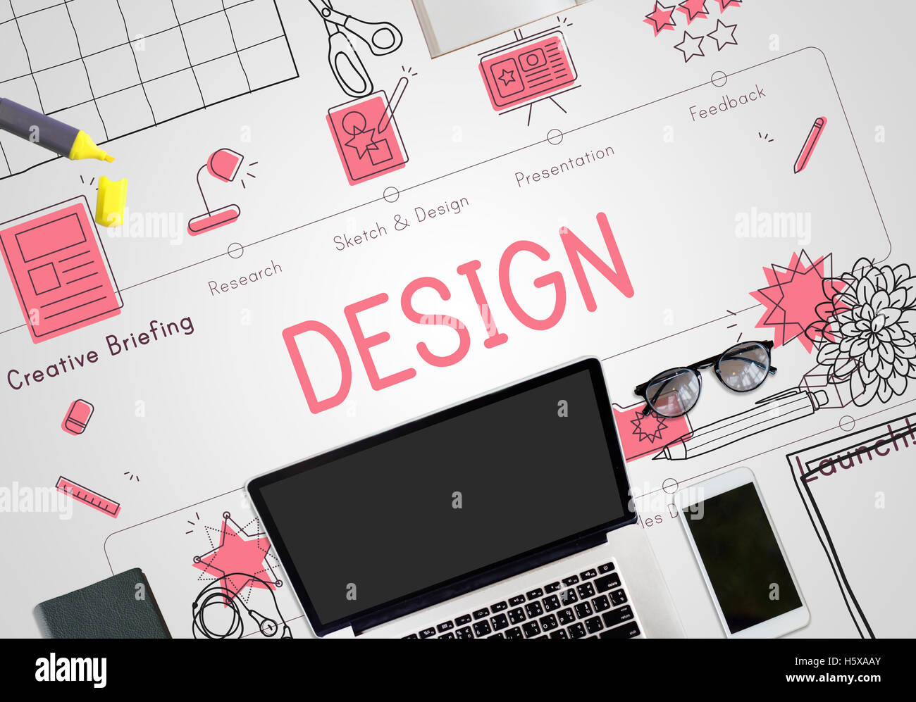Design Development Visualize Creativity Concept Stock Photo - Alamy