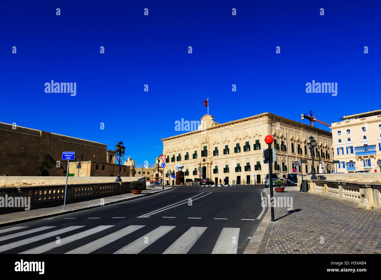 Auberge de Castille, Floriana, Valletta, Malta Stock Photo - Alamy