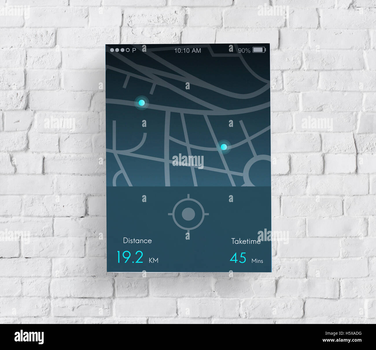 Distance map hi-res stock photography and images - Alamy