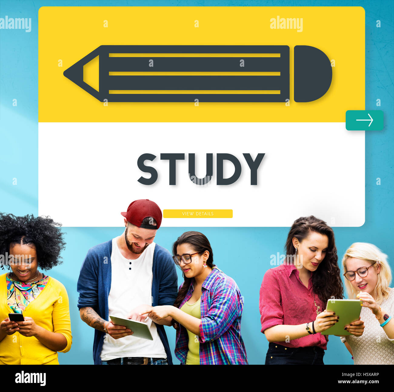 Pencil Education Study Academics Learning Graphic Concept Stock Photo ...