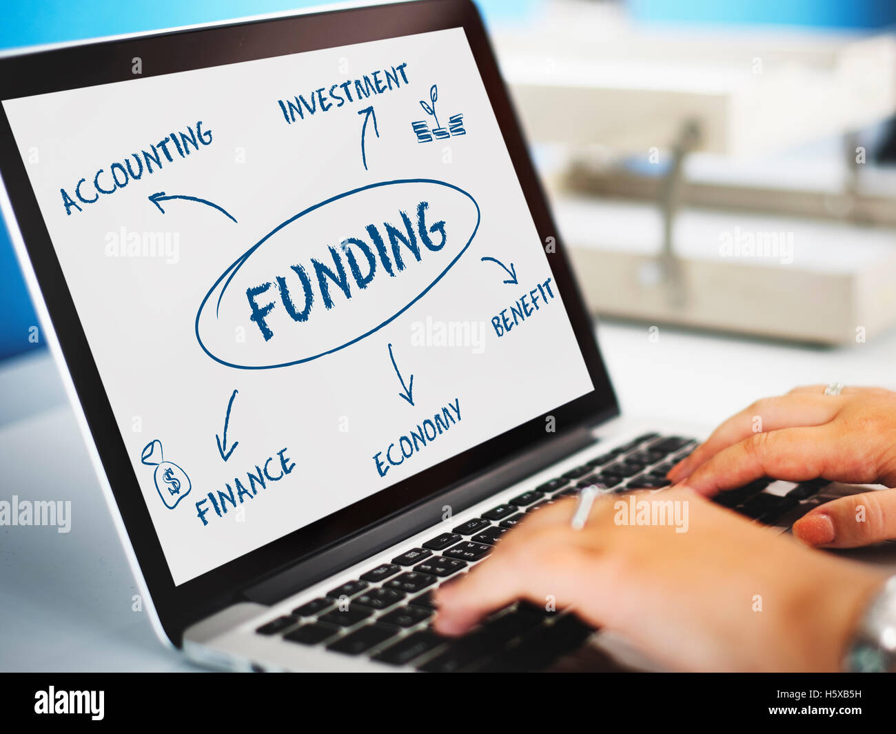 Financial Income Economic Diagram Money Concept Stock Photo - Alamy