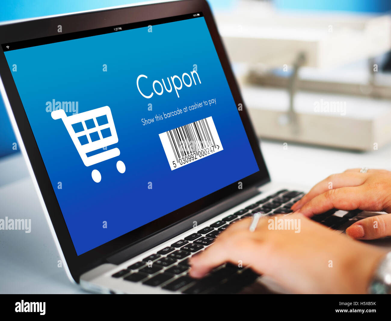Coupon Purchase Order Discount Concept Stock Photo - Alamy