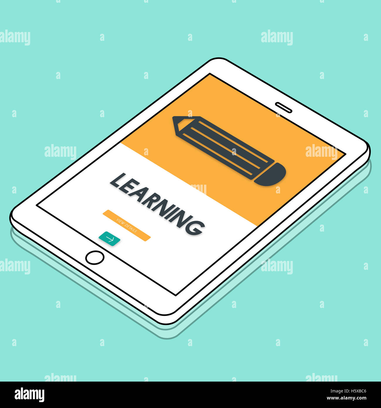 Pencil Education Study Academics Learning Graphic Concept Stock Photo ...