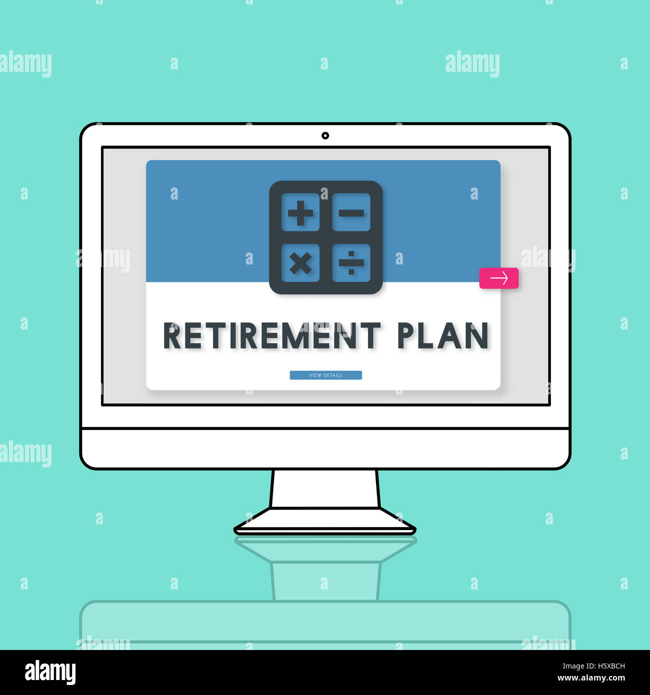 Retirement Plan Accounting Calculating Concept Stock Photo - Alamy