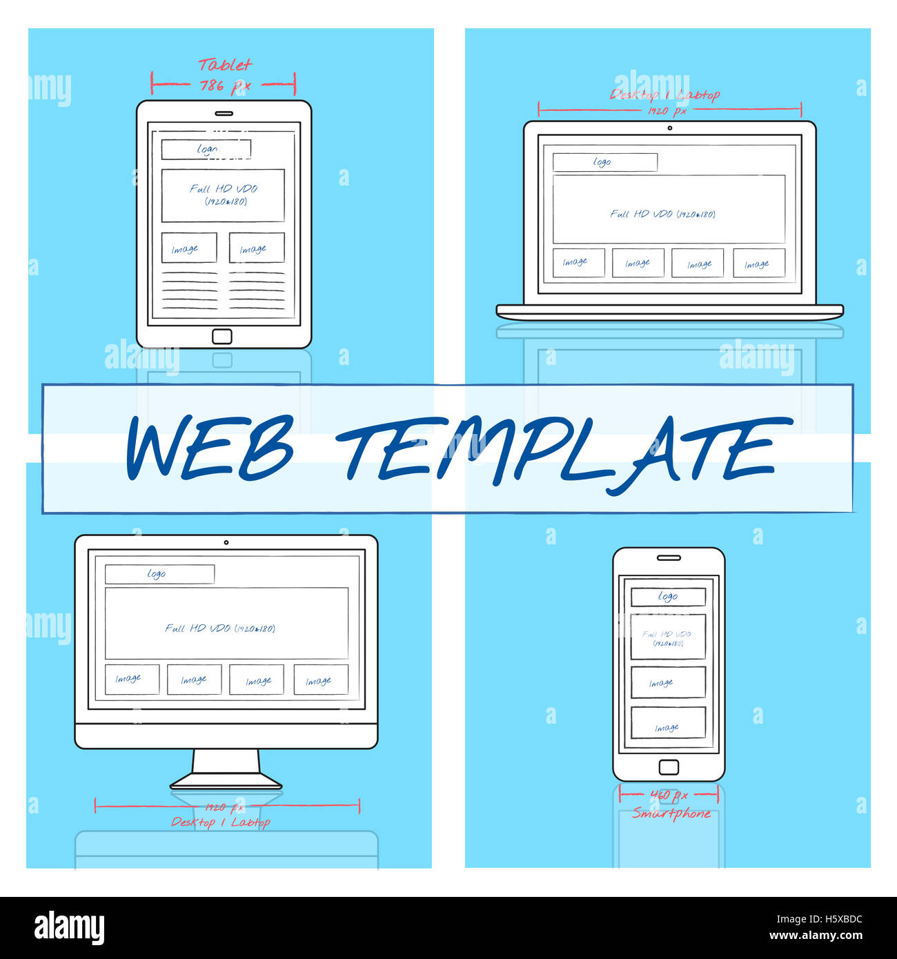 Web Layout Content Coding Template Data Design Concept Stock Photo - Alamy